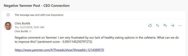 HOW TO: Create sentiment analysis for Yammer conversations with no custom code – Canviz